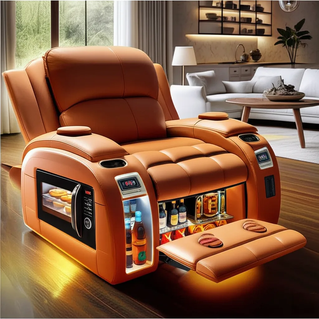 Discover the Ultimate Comfort: The Smart Recliner with Microwave and ...